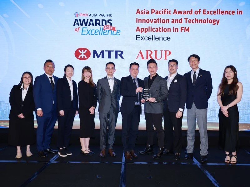Arup and MTR Corporation secure two wins at IFMA Asia Pacific Awards of Excellence 2024 - Arup