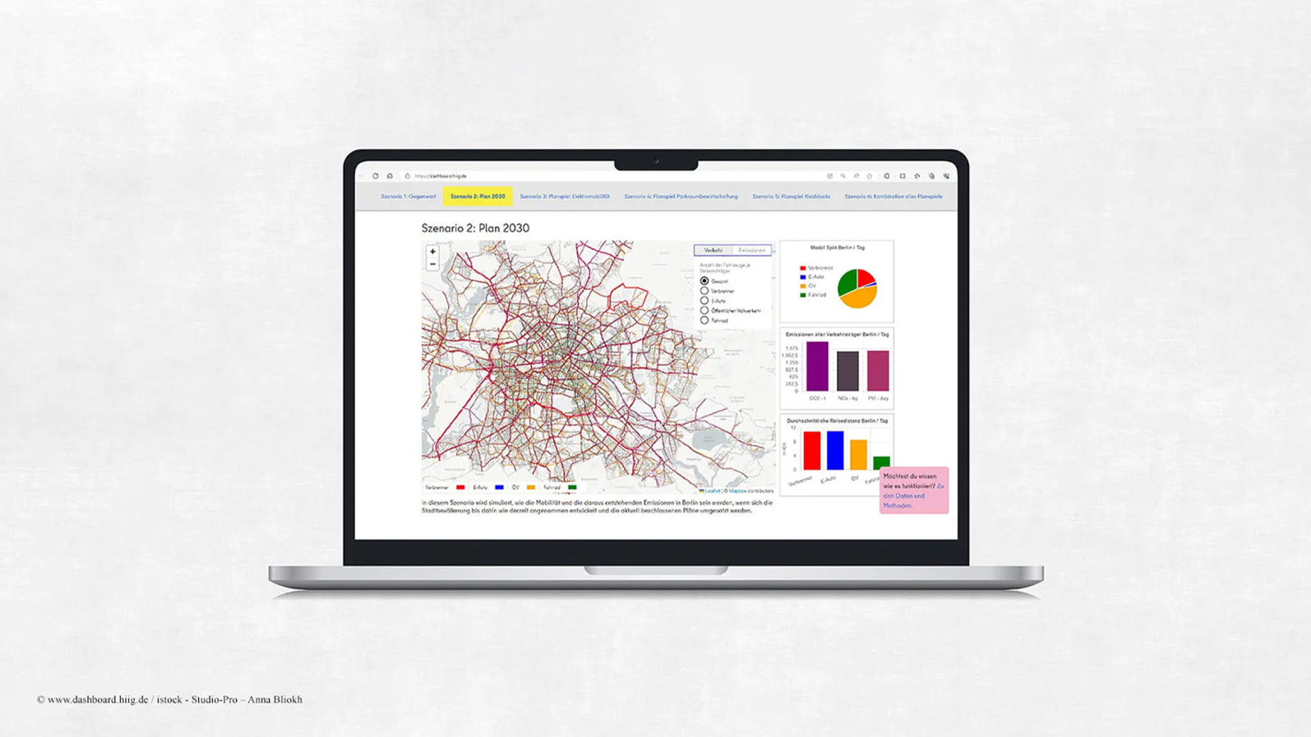 Agent based model for mobility and emission scenarios - Arup
