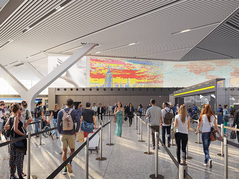 JFK New Terminal One Art, Branding, and Digital Experience Program - Arup